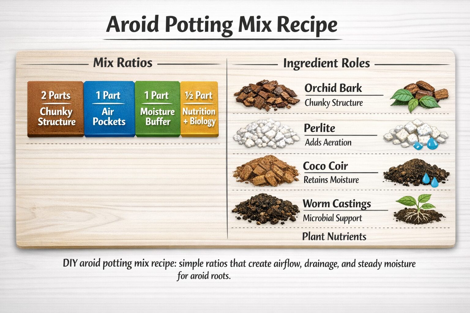 Aroid Potting Mix Recipe: How to Make Chunky Aroid Soil